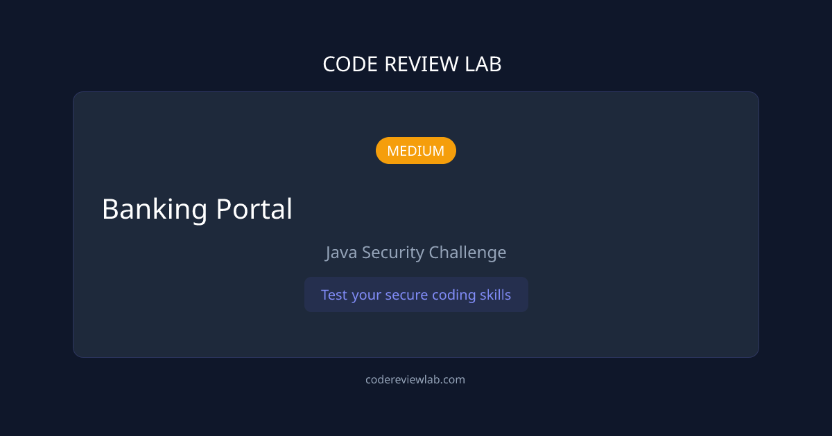 Banking Portal | MEDIUM Java Challenge